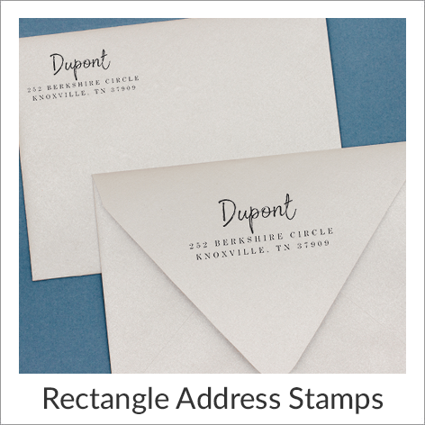 Rectangle Address Stamps, Custom Self Inking Stamps - Simply Stamps