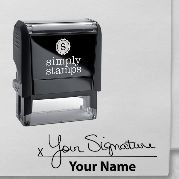 Medium Signature Stamp Bottom - Simply Stamps