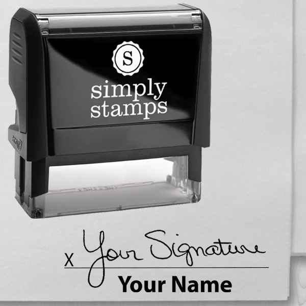 Extra Large Signature Stamp Bottom - Simply Stamps