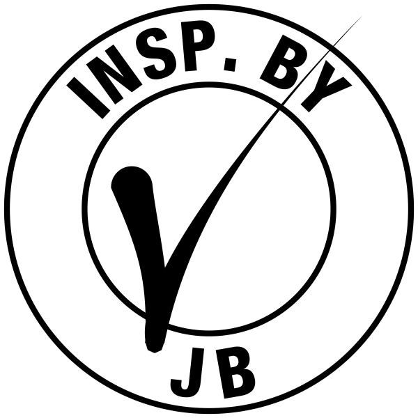 Initials & Check Mark Inspection Stamp - Simply Stamps