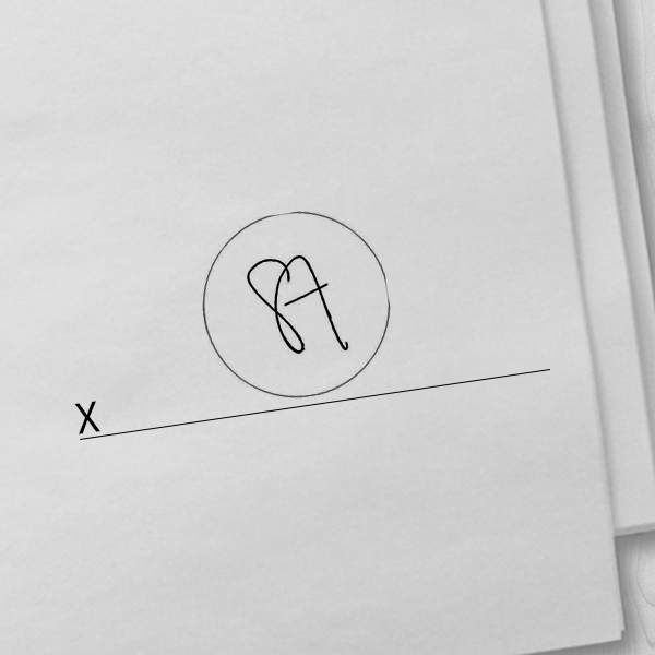 Initial Signature Stamp - Simply Stamps