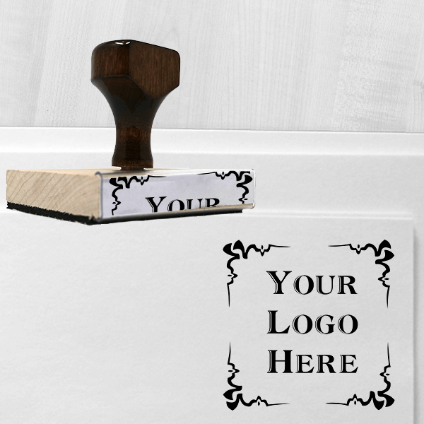 4 Corner Deco Border Wood Handle Hand Stamp | Simply Stamps
