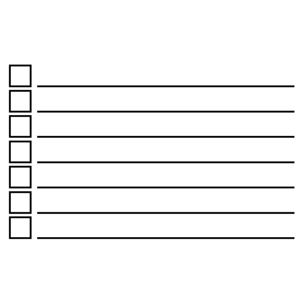 7 Line Checkbox Rubber Stamp - Simply Stamps