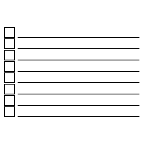 8 Line Checkbox Rubber Stamp - Simply Stamps