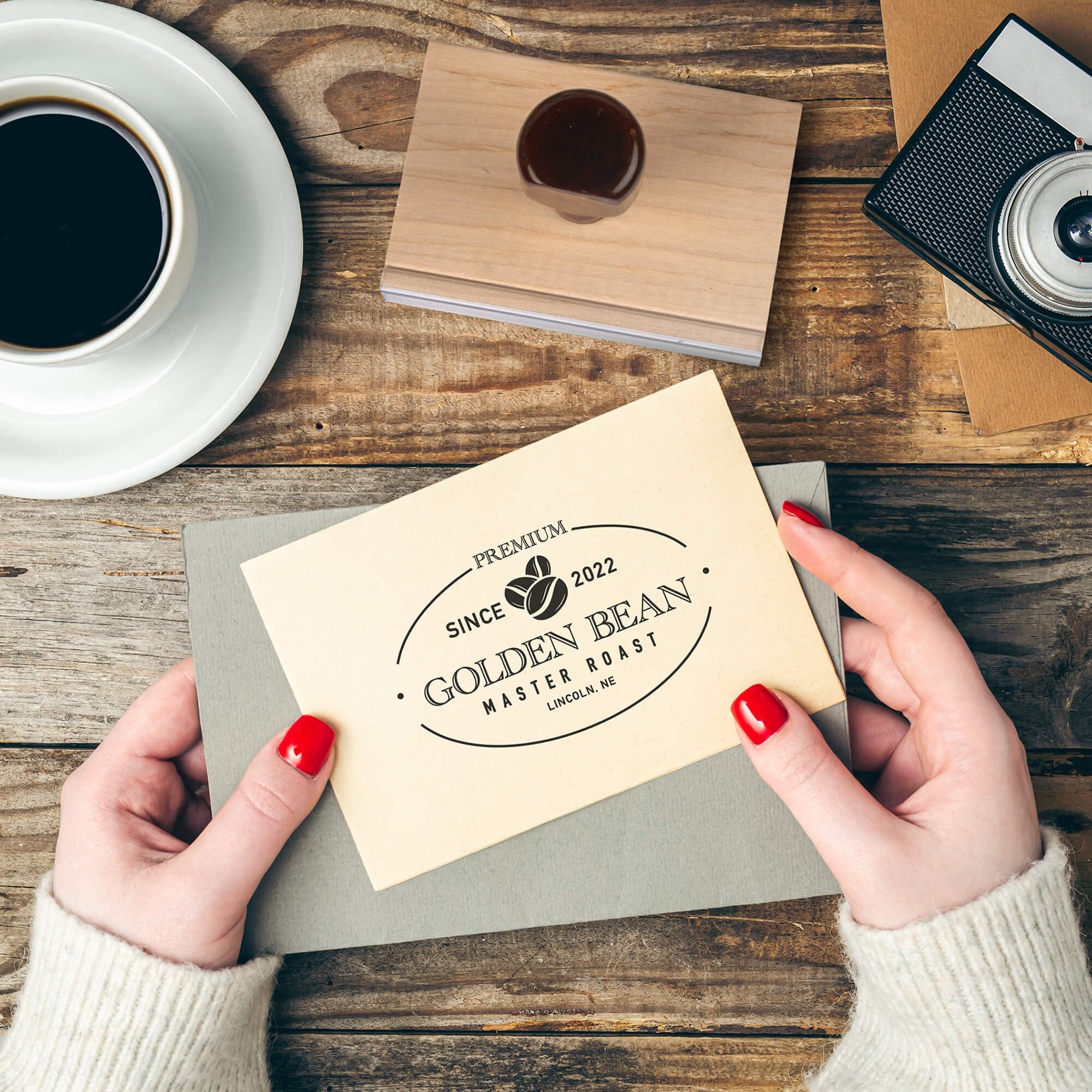 MaxLight Custom Pre-Inked, Large - 4141 - Simply Stamps