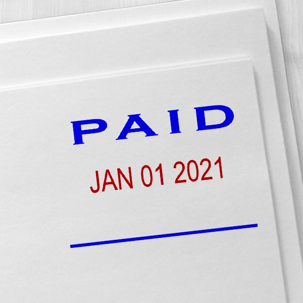 PAID Stamp With Custom Date Simply Stamps