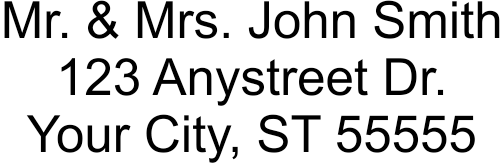 Custom 3 Line Address Stamp - Simply Stamps