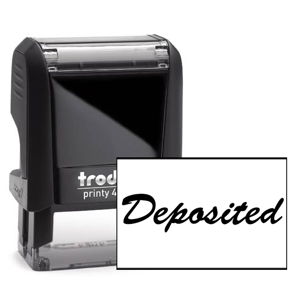 Script Deposited Stamp - Simply Stamps