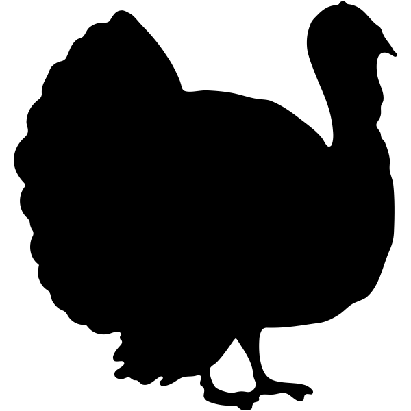 Turkey Silhouette Craft Stamp - Simply Stamps