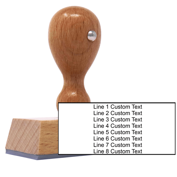 Custom 8 Line Rubber Stamp - Simply Stamps