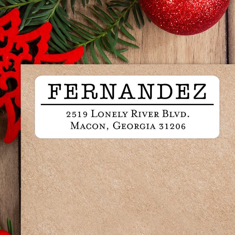 Modern Typewriter Serif Custom Address Labels [Sheet of 30 Labels ...