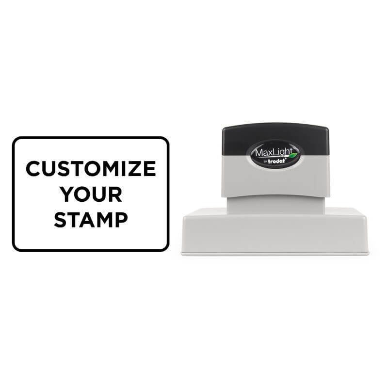 MaxLight 3" x 4" Custom Pre-Inked Stamp by Trodat (Model XL-700Z, 5 Ink ...