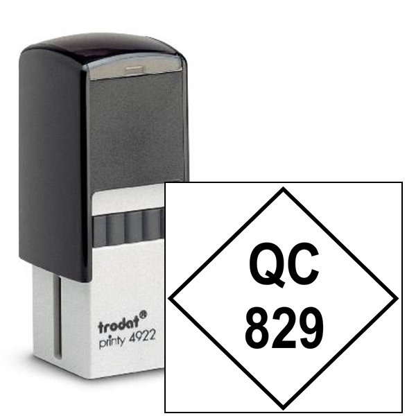 Octagon Shape QC Inspection Stamp - Simply Stamps