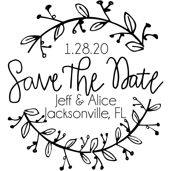 Perfect Custom Blend Save the Date Stamper - Simply Stamps