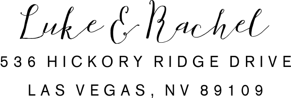 Inline Monogram Address Stamp - SimplyStamps.com