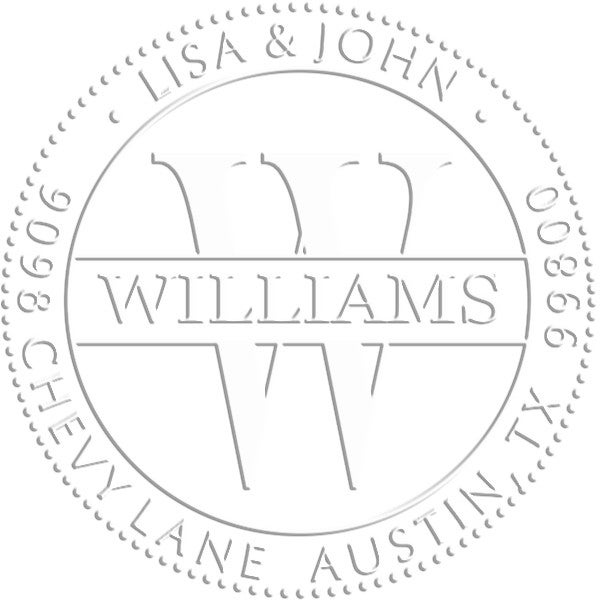 Classic Monogram Address Embosser - Simply Stamps