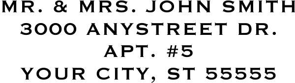 Custom 5 Line Address Stamp - Simply Stamps