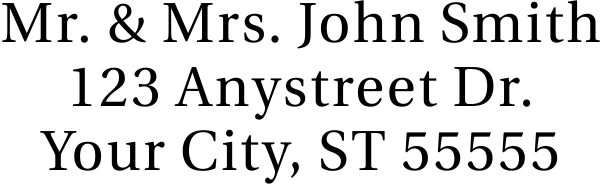 Kelley Custom 3 Line Address Stamp - Simply Stamps