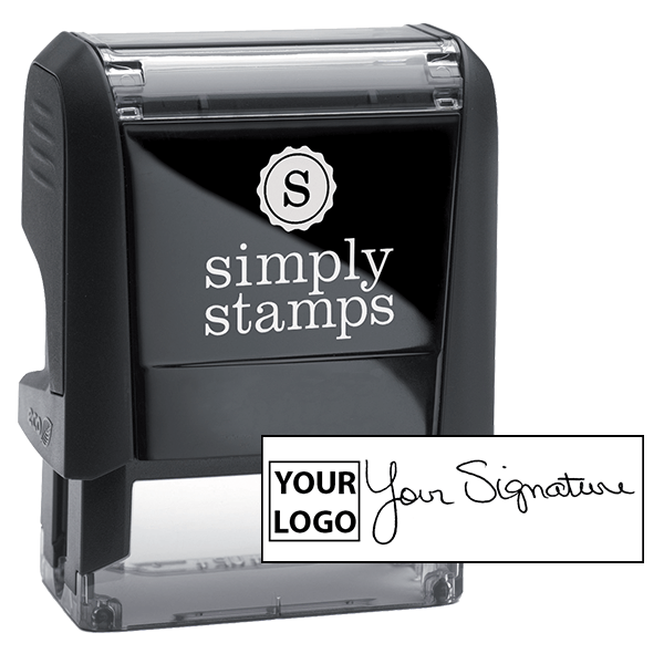 Small Signature Logo Stamp - 0.5" x 1.4" - Simply Stamps