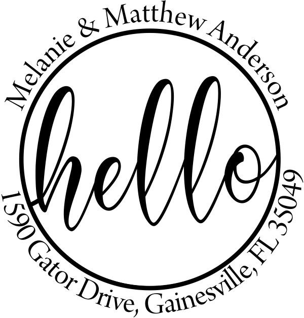 Classic Wedding Address Stamp - SimplyStamps.com