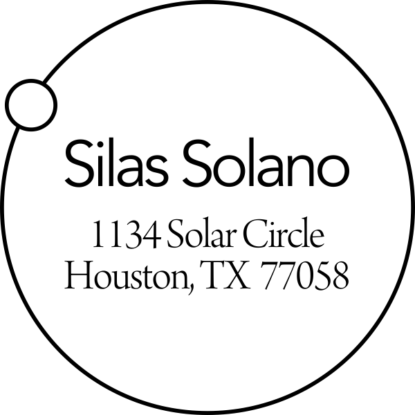 Solano Address Stamp - Simply Stamps