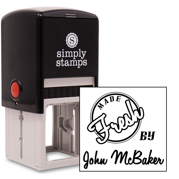 Made Fresh Food Packaging Stamp - Simply Stamps
