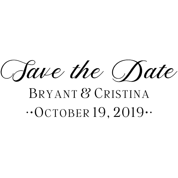 Custom Save The Date Wedding Stamp - Simply Stamps