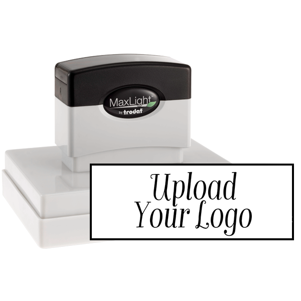 Rectangle Logo Custom Stamp with Two Lines of Text - Simply Stamps