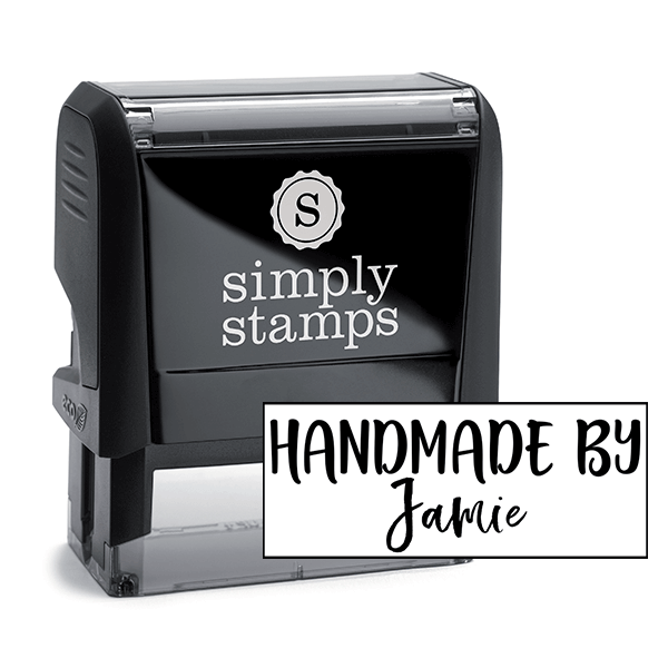 Custom Handmade By Signature Stamp - Simply Stamps