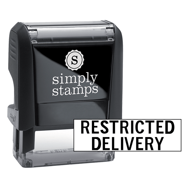 Restricted Delivery Stock Stamp - Simply Stamps