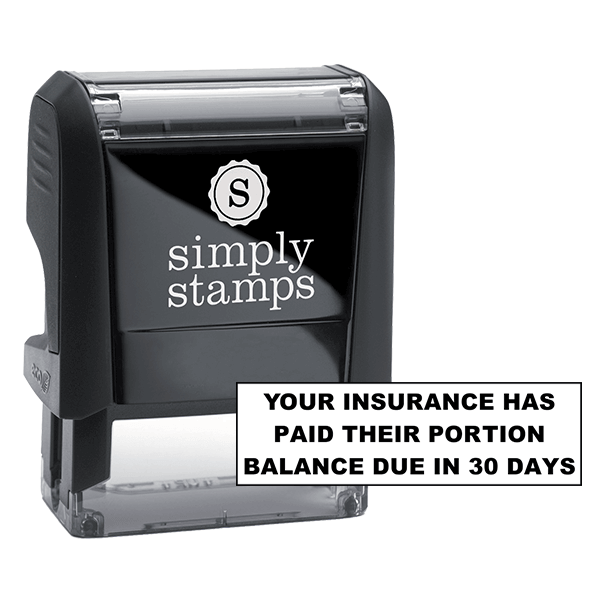 Your Insurance Has Paid Their Portion Balance Due In 30 Days Stock ...