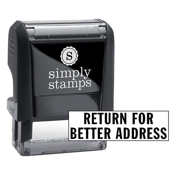 Return For Better Address Stock Stamp - Simply Stamps