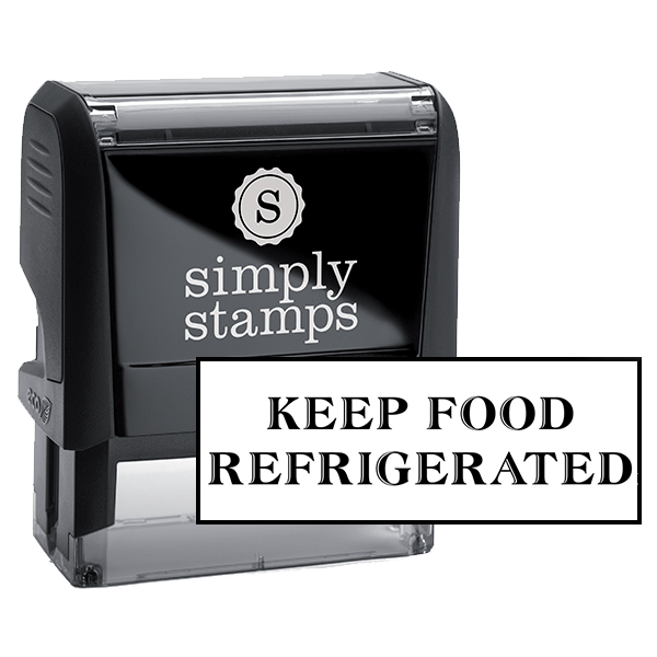Keep Food Refrigerated Packaging Stamp - Simply Stamps