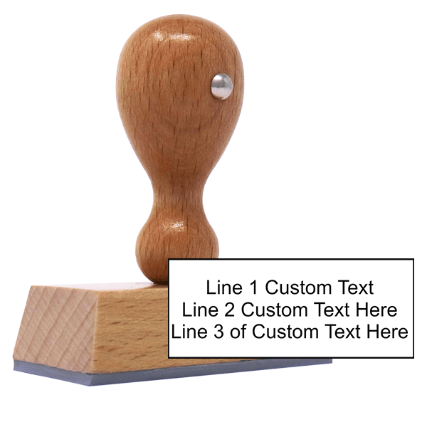 Custom 3 Line Rubber Stamp - Simply Stamps