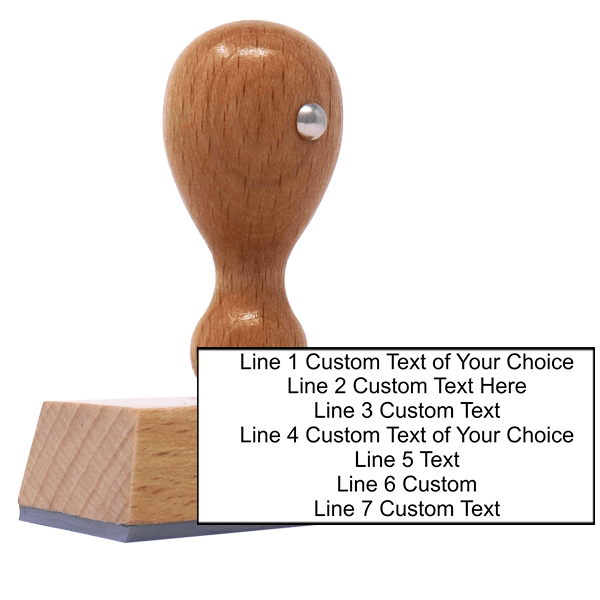 Custom 7 Line Rubber Stamp - Simply Stamps