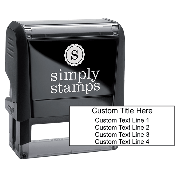 2 Line Custom Rubber Stamp - Simply Stamps