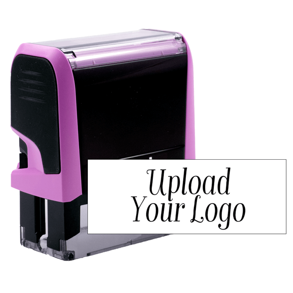 Custom Pink Stamp for Rectangle Logos