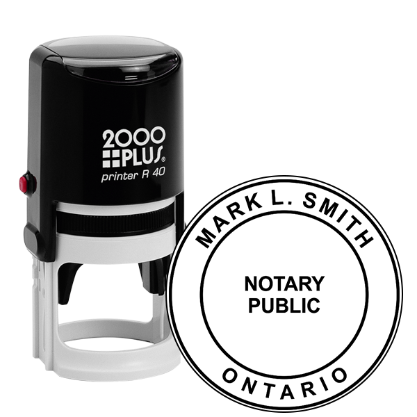 Ontario Notary Round Seal - Simply Stamps