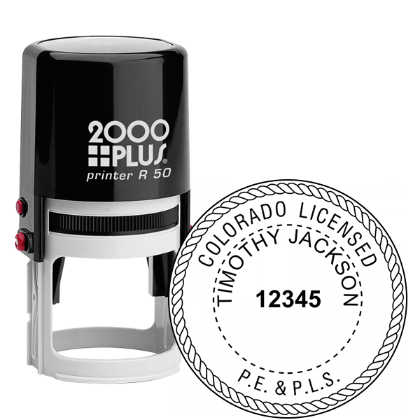 Colorado Combined Prof Engineer and Land Surveyor Seal - Simply Stamps