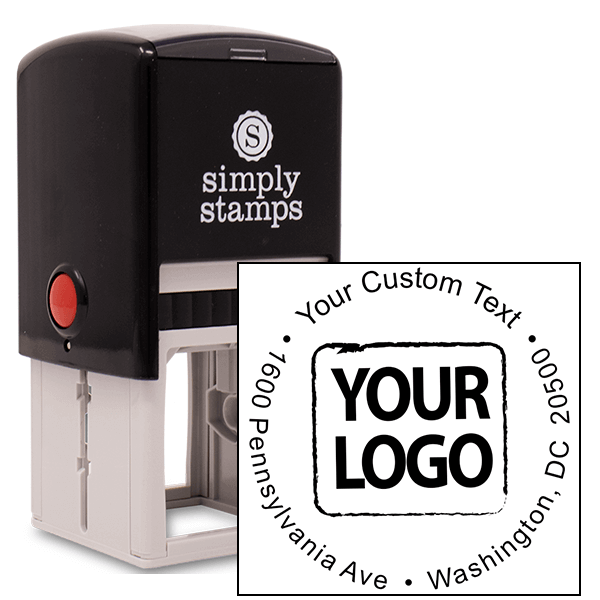 Simple Round Custom Logo Stamp - Simply Stamps