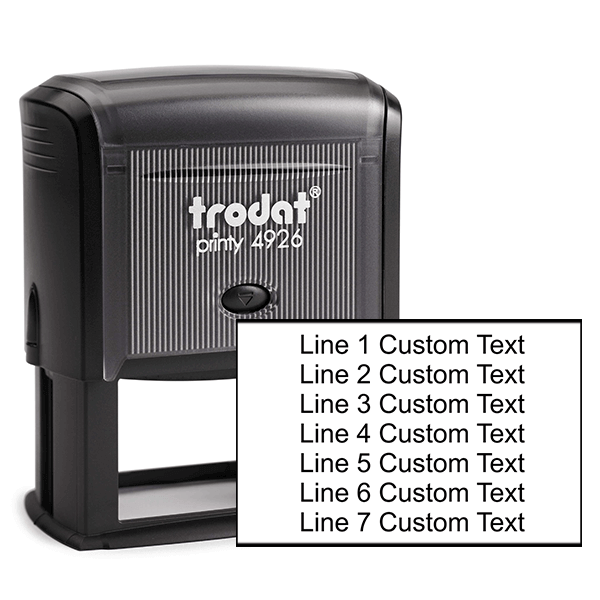 2 Line Custom Rubber Stamp - Simply Stamps