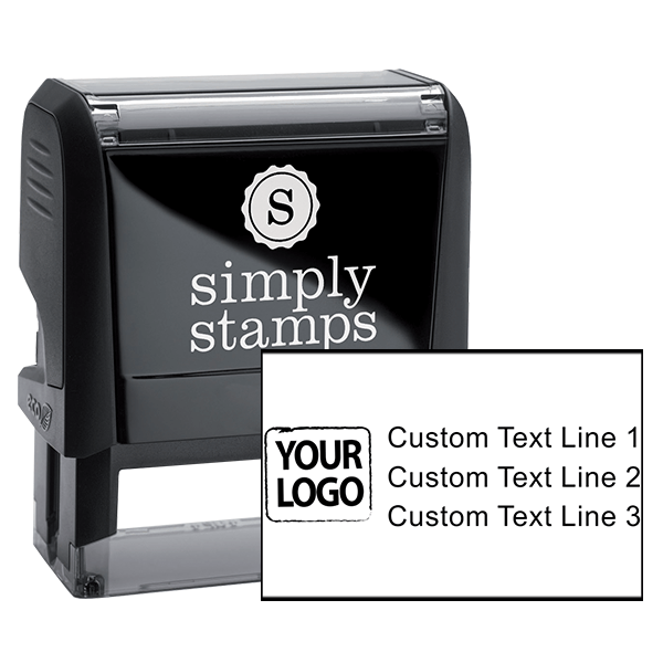 Broken Circle Round Logo Stamp - Simply Stamps