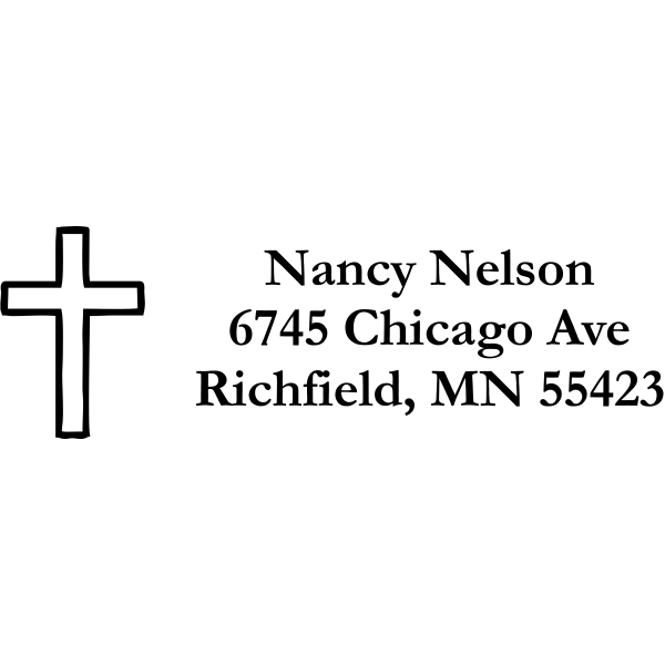 Cross Address Stamp - Simply Stamps