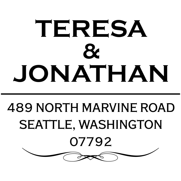 Bold Letter Address Rubber Stamper - Simply Stamps