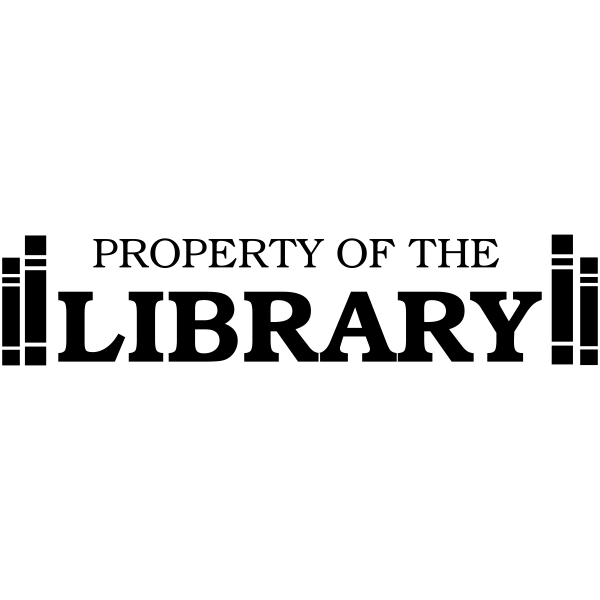 Library Book Ends Property Of Teacher Stamp - Simply Stamps