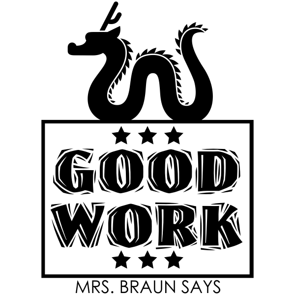 GOOD WORK Dragon Teacher Feedback Stamp - Simply Stamps