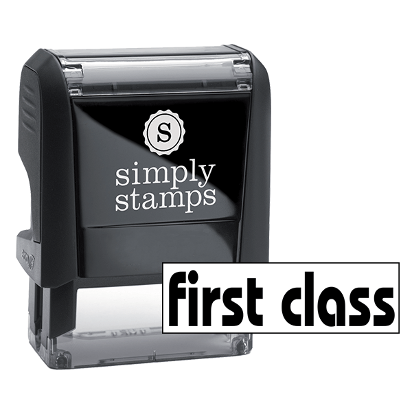 FIRST CLASS Rubber Stamp - Simply Stamps