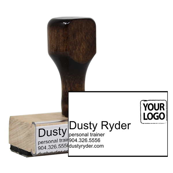 Custom Signature Business Card Stamp - Simply Stamps