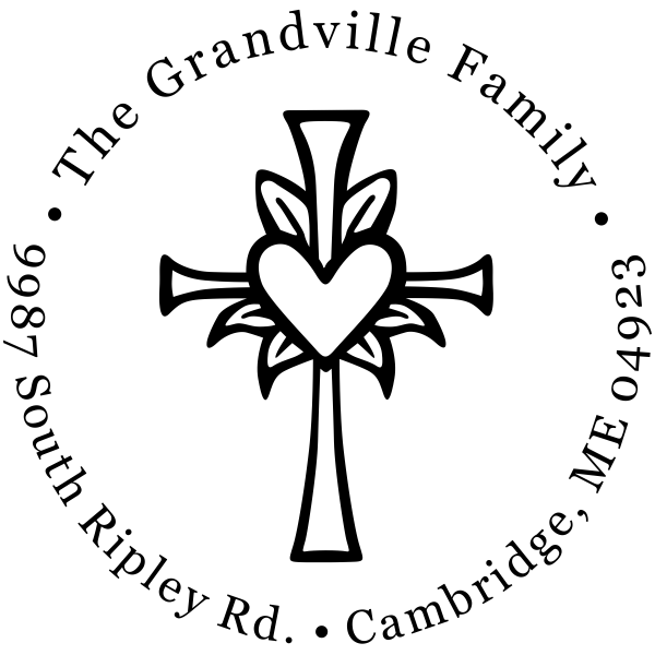 Church Building Rectangle Address Stamp - Simply Stamps