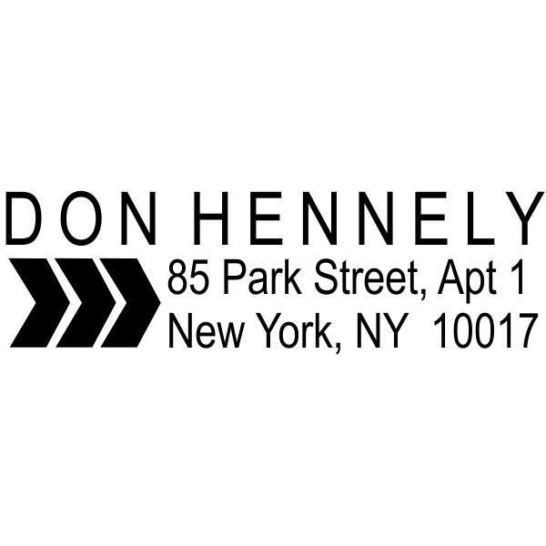 Triple Arrow Return Address Stamp - SimplyStamps.com